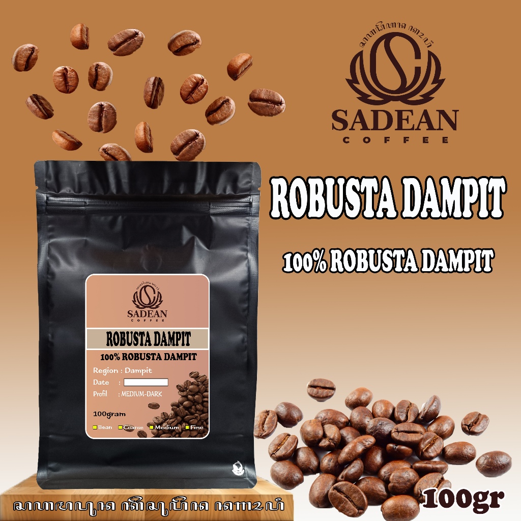 Jual Kopi Robusta Dampit 100gr / Biji Kopi Bubuk Robusta Dampit Java ...