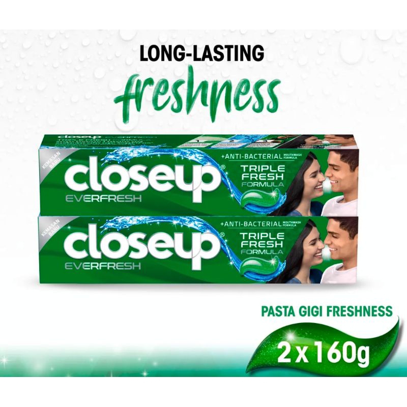 Jual Close up Pasta Gigi Gel Green 160 gr Twin Pack | Shopee Indonesia