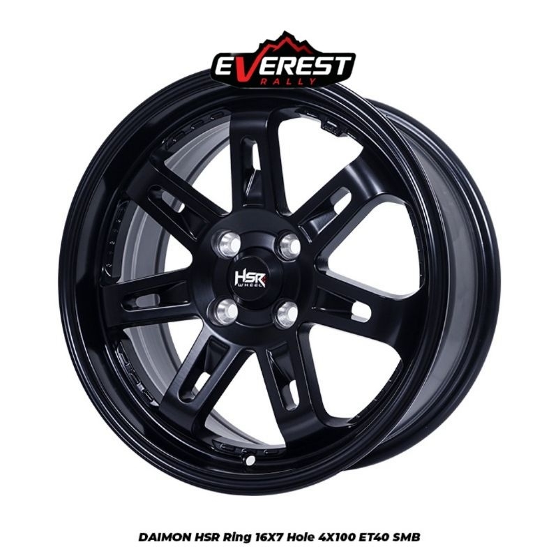Jual Velg Mobil Hsr Daimon Ring 15 Lebar 6 5 Hole 4x100 Et40 Smb Velg Hsr Ciamis Shopee Indonesia