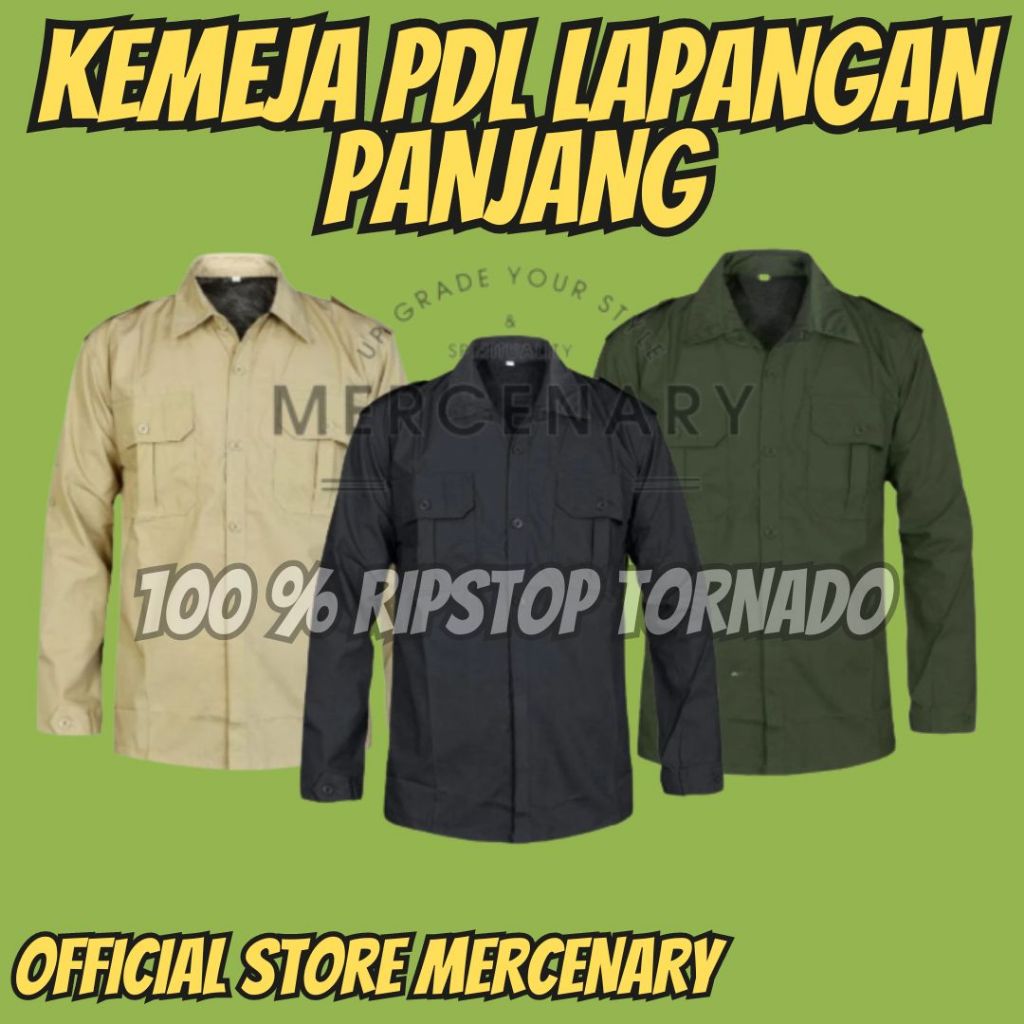 Jual Kemeja PDL PDH Lapangan Outdoor | Seragam Pakaian Dinas | Warna ...