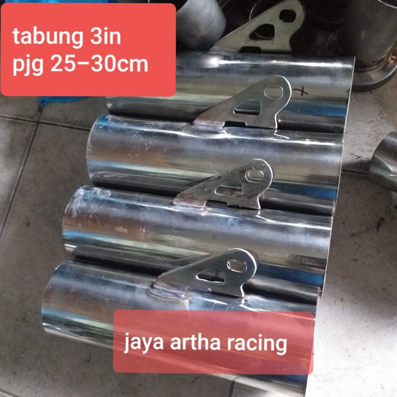 Jual tabung knalpot racing uk 3in Uk 25cm 27cm 30cm Bahan pipa stainles ...