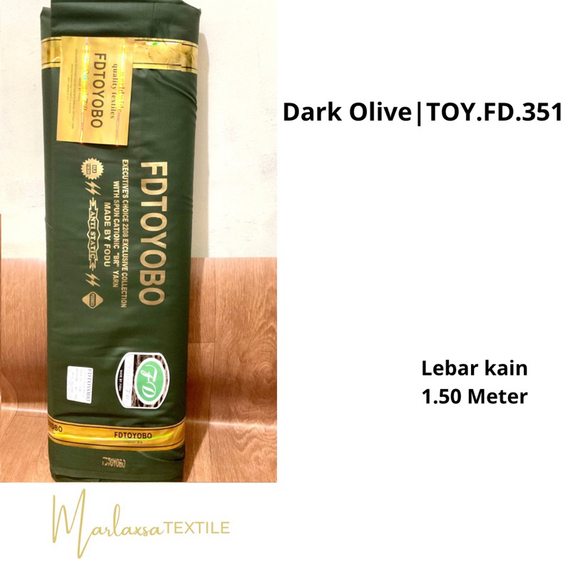 Jual KAIN KATUN TOYOBO FODU ORIGINAL | Dark Olive Green | Hijau Zaitun ...