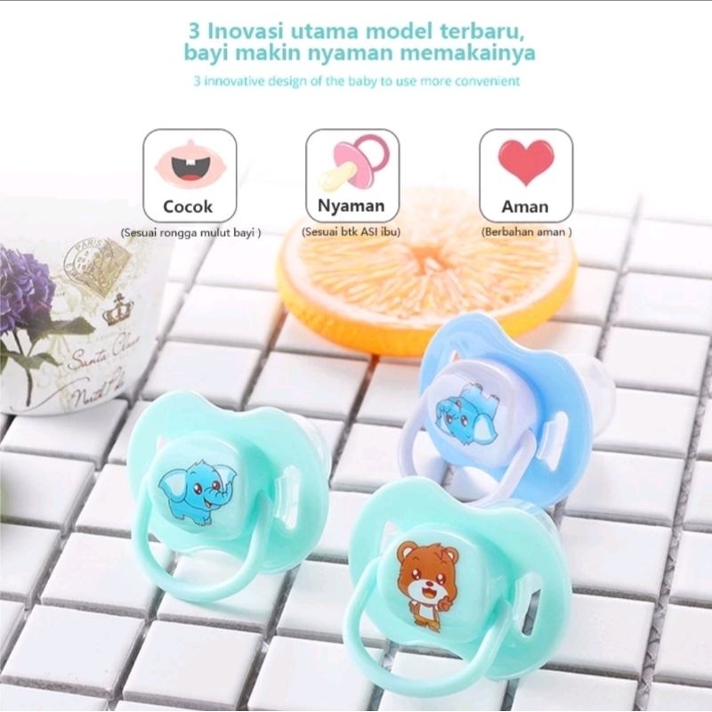 Jual Kompeng Bayi Food Grade Soother Baby Pacifier | Shopee Indonesia