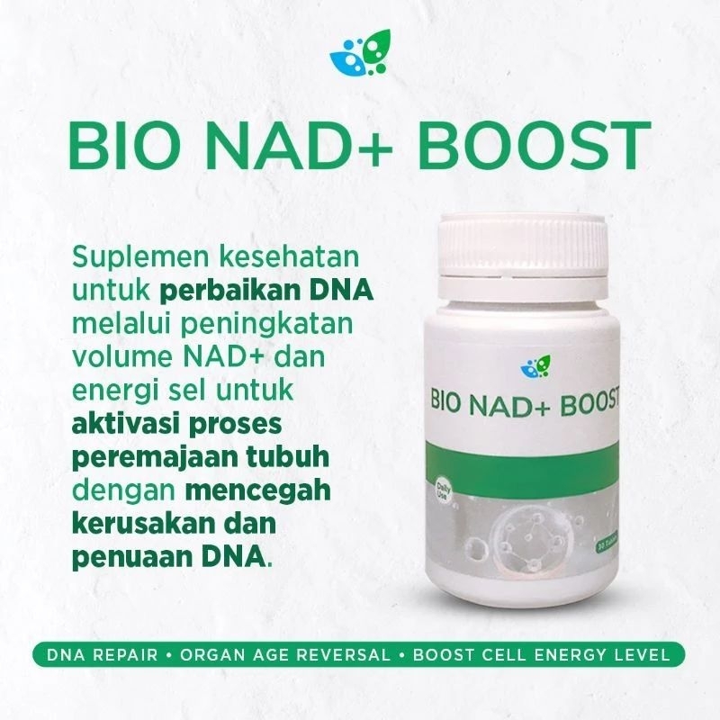 Jual Bio NAD + Boost Biogreen Science Suplemen produk Australia isi 30 ...