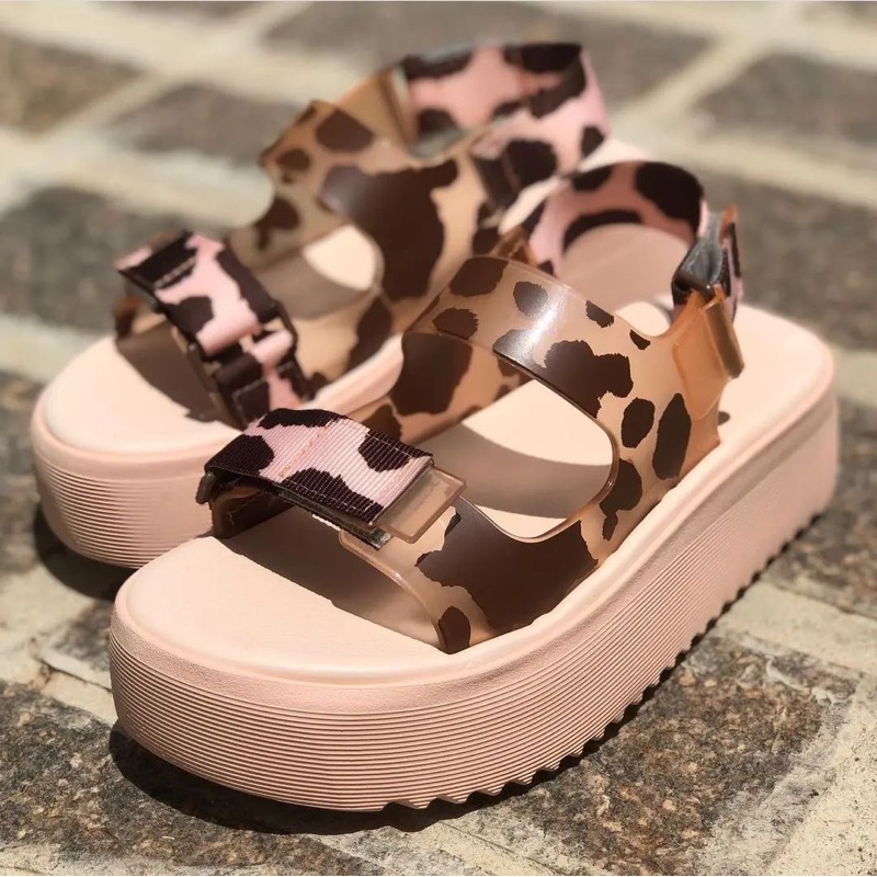 Jual Sendal Melissa 1:1 Brave wedges miror | Shopee Indonesia