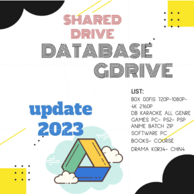 Jual SHARED DATABASE GDRIVE RATUSAN TB+ UPDATE TERBARU 2023 | Shopee Indonesia