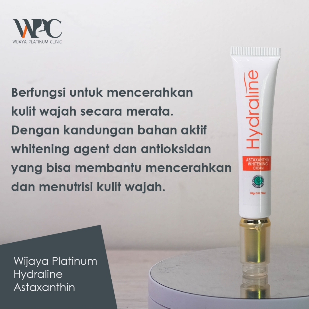 Jual Hydraline Astaxanthin Whitening Cream 20gr - WPC Moisturezer Cream ...