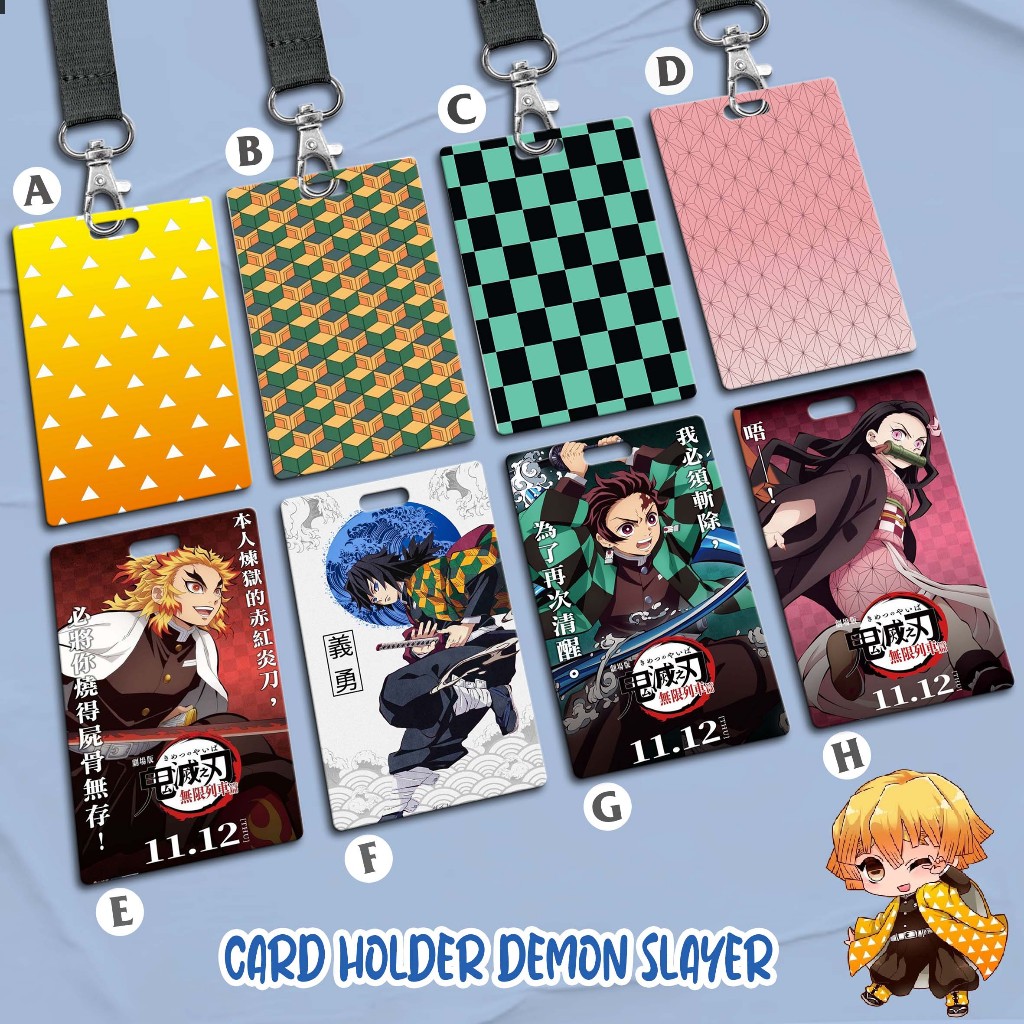 Jual ID Card Holder Name Tag Demon Slayer Kartu E-money Brizzi Flazz ...