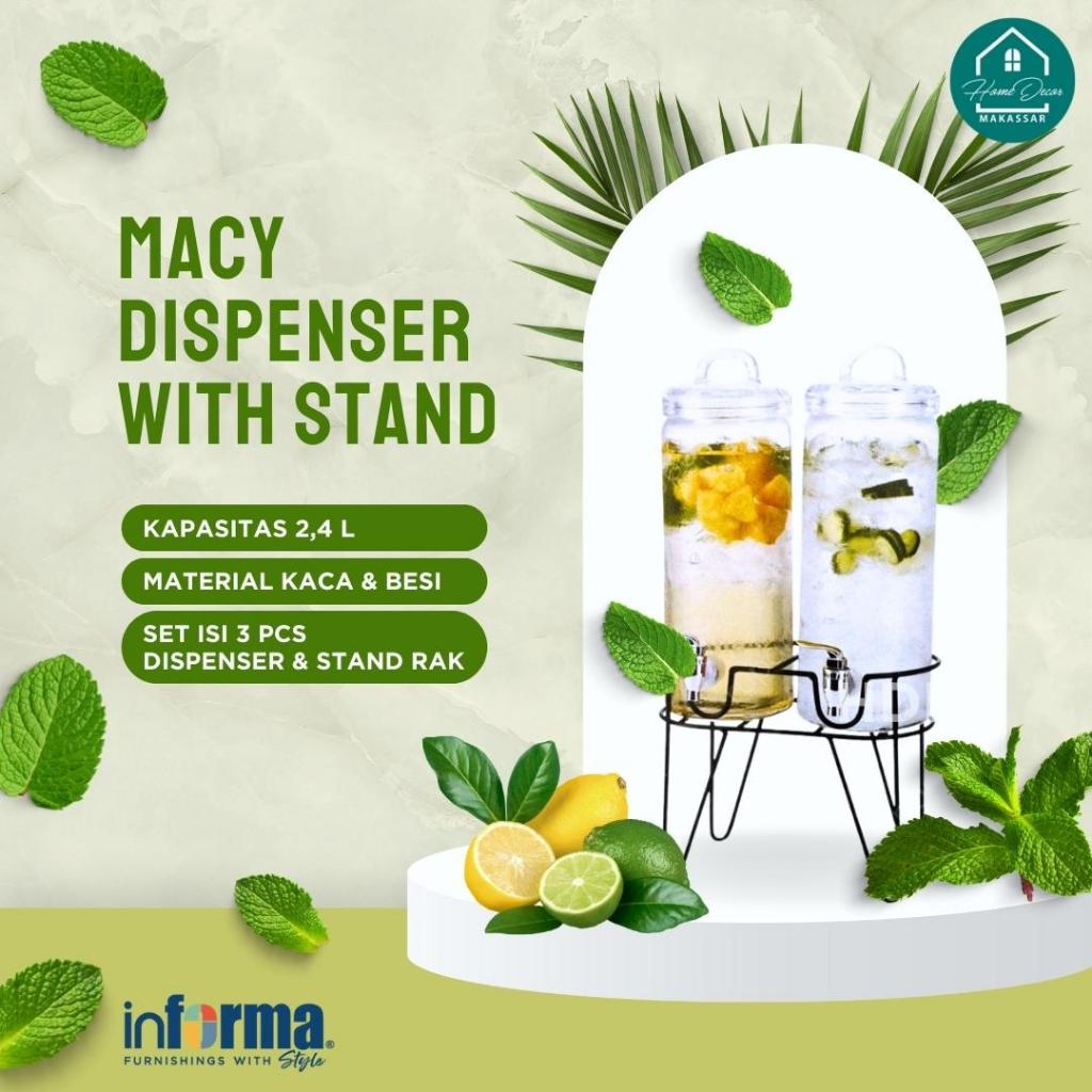 Jual Informa Appetite 2.4 Ltr Macy Beverage Dispenser Kaca Minuman ...