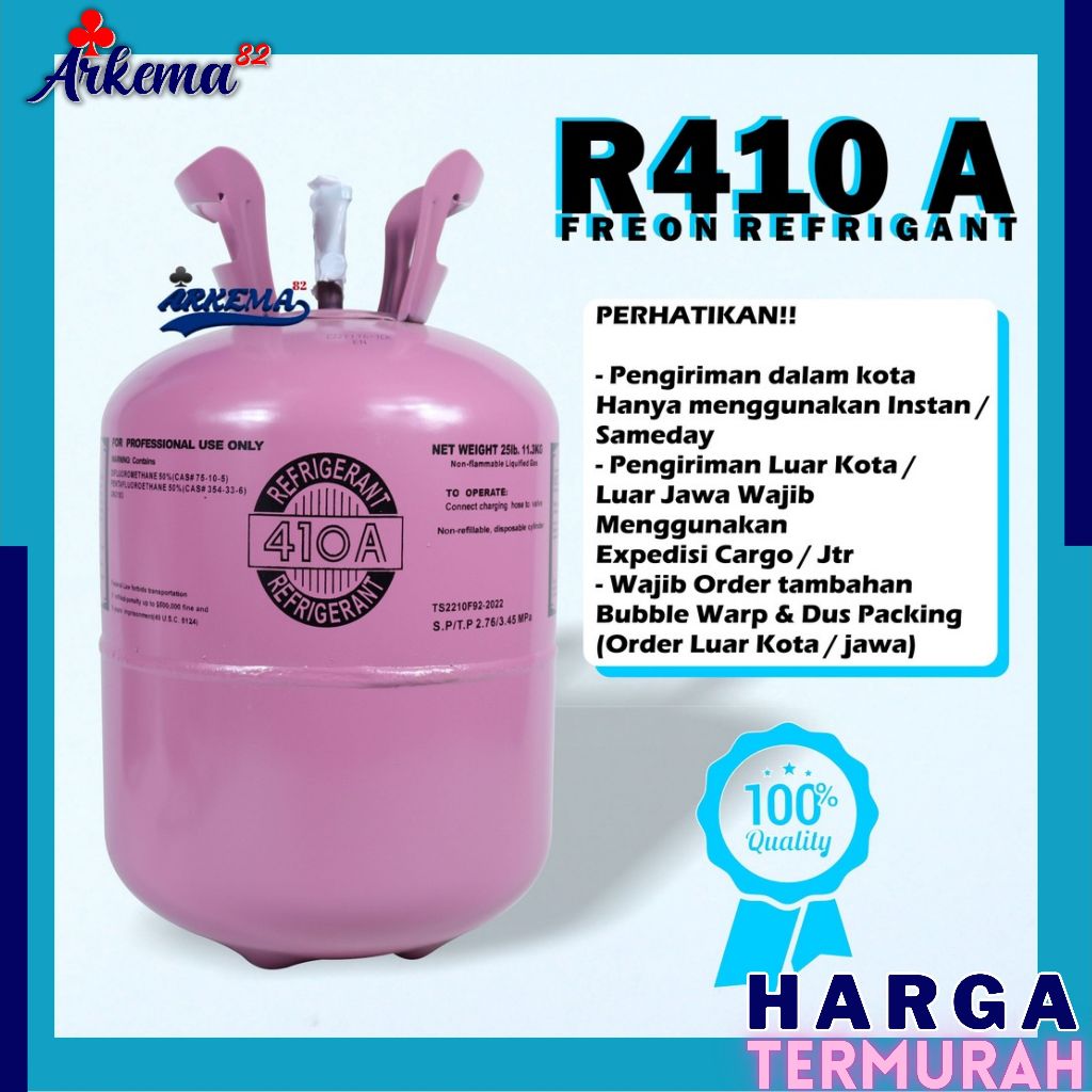 Jual REFRIGERANT R410 A | REFRIGERANT R 410 DAN ISI TABUNG DAN ISI 11,3 ...