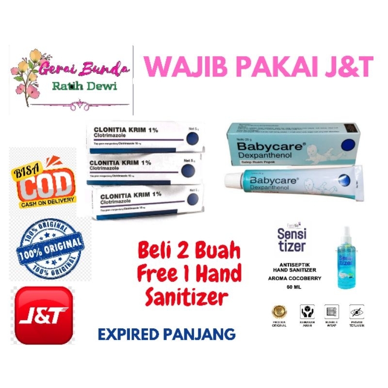 Jual Clonitia Cream ; Krim Ruam Popok dan Pipi Kena Asi (Beli 2 Bonus 1 ...