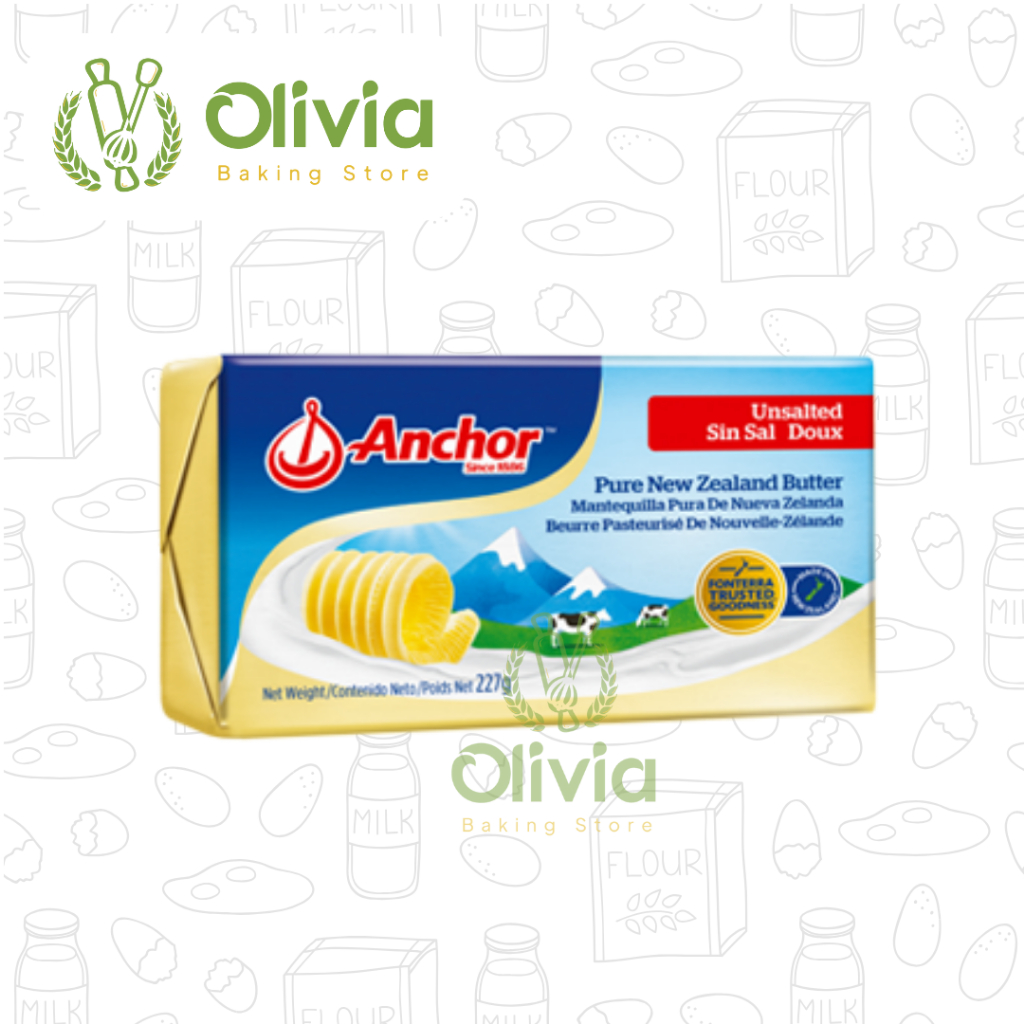 Jual Unsalted Butter / Mentega Tawar Anchor 200g READY STOCK ORIGINAL ...