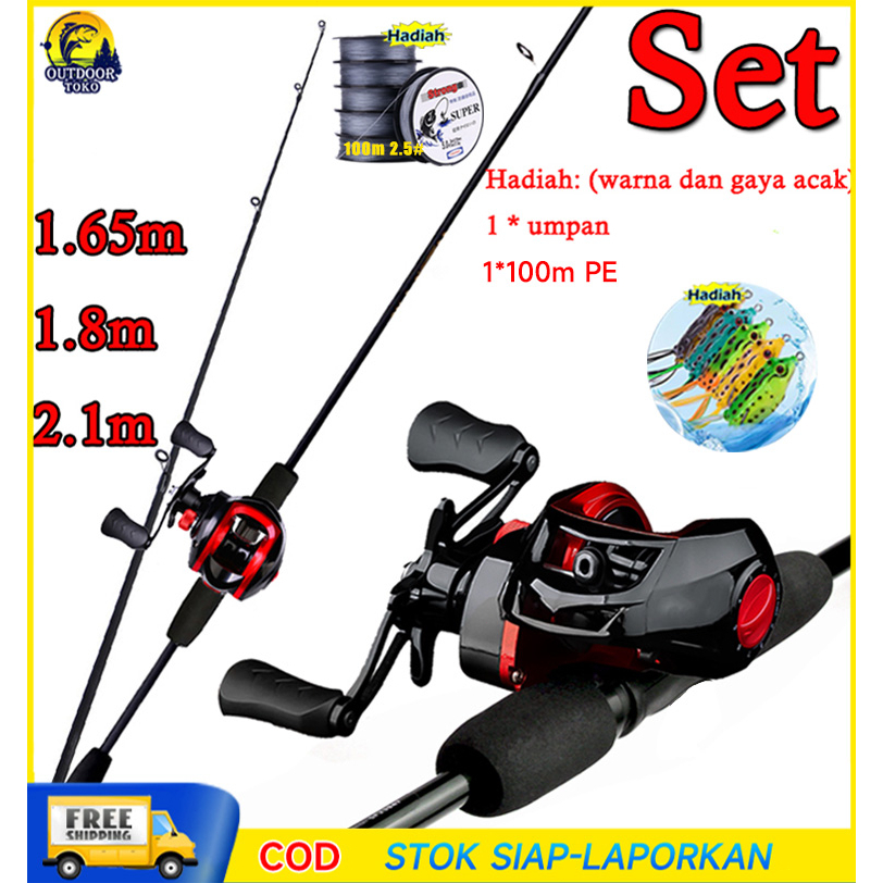 Jual 【# Beli 1 Dapat 5 #】Set Pancing Lengkap Murah Pancing 1 Set ...