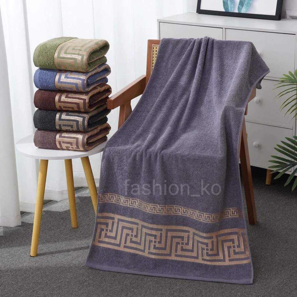 Jual Handuk Mandi Dewasa Motif Bahan Katun UK 70 X 140cm | Shopee Indonesia