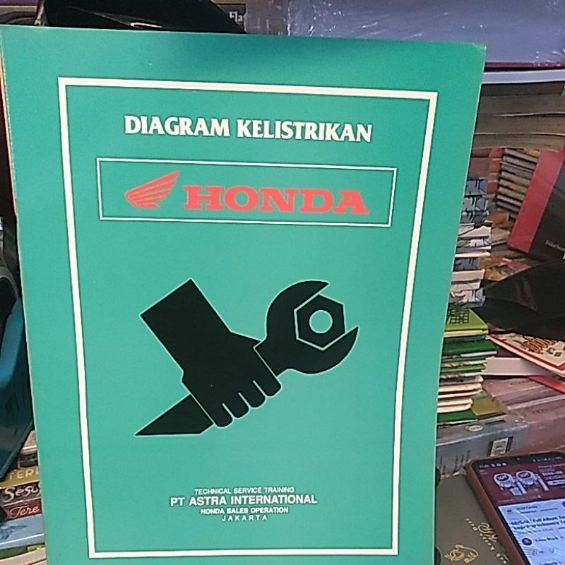Jual buku pedoman reparasi dan service sepeda motor honda original ...