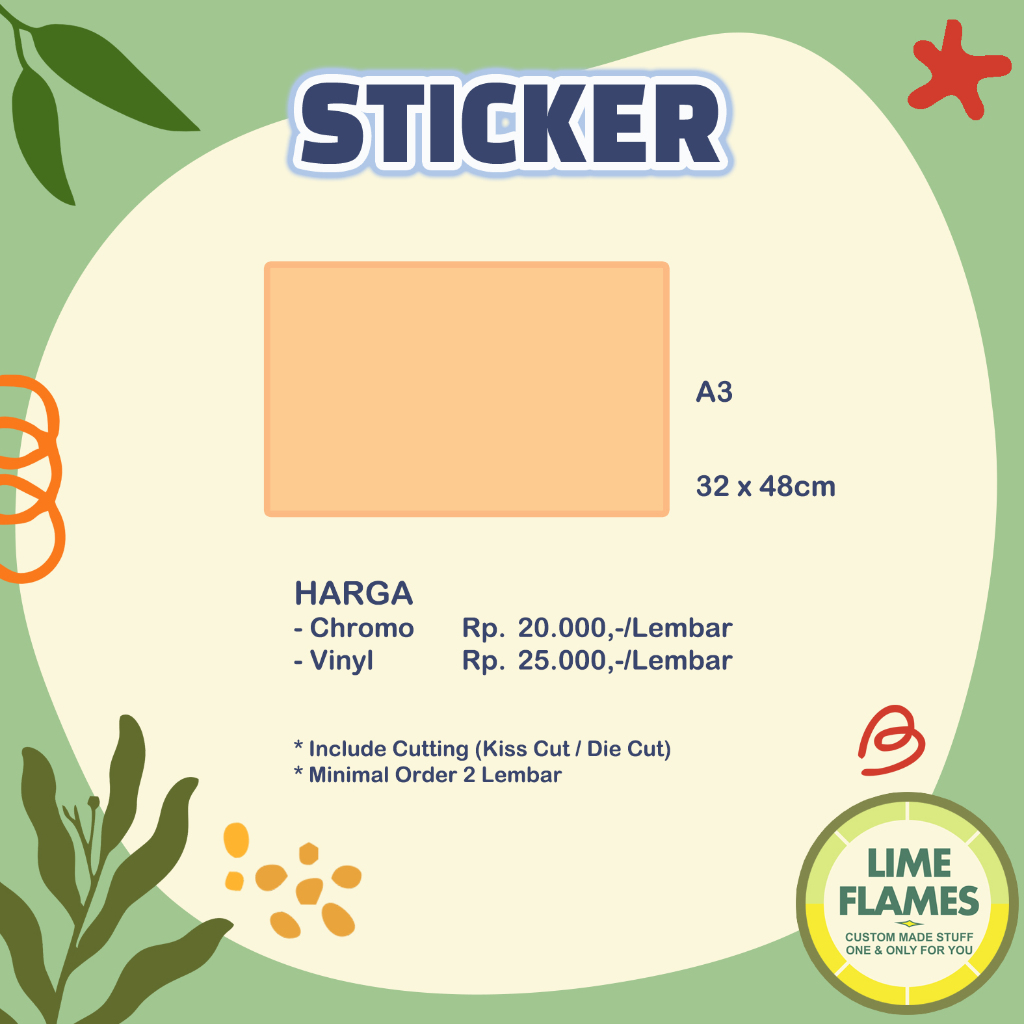 Jual Cetak Sticker Custom | Shopee Indonesia