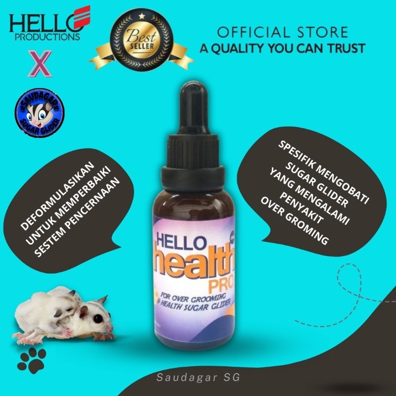 Jual Hello Health Pro/Obat Over Grooming Sugar Glider | Shopee Indonesia