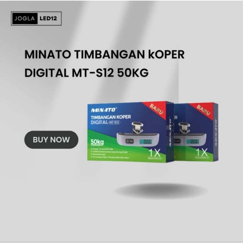 Jual Timbangan Koper Digital / Digital Scale Travel Minato 50 Kg MT-S12 ...