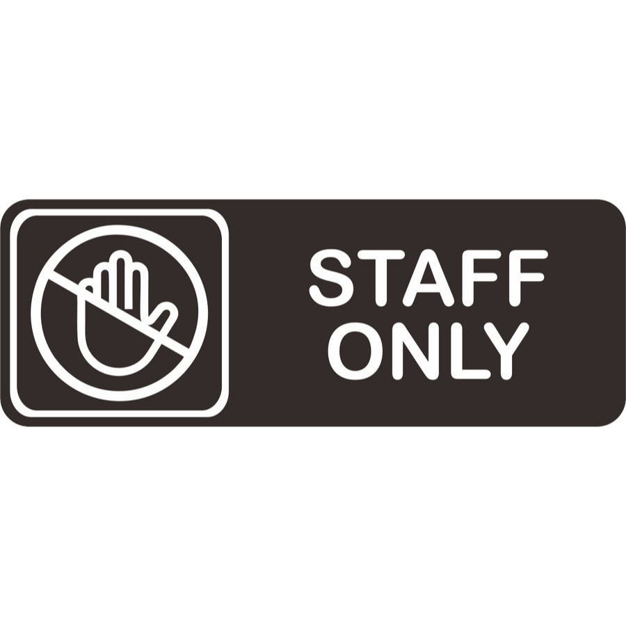 Jual staff only signage - logo ruang staff - staff only - acrylic ...