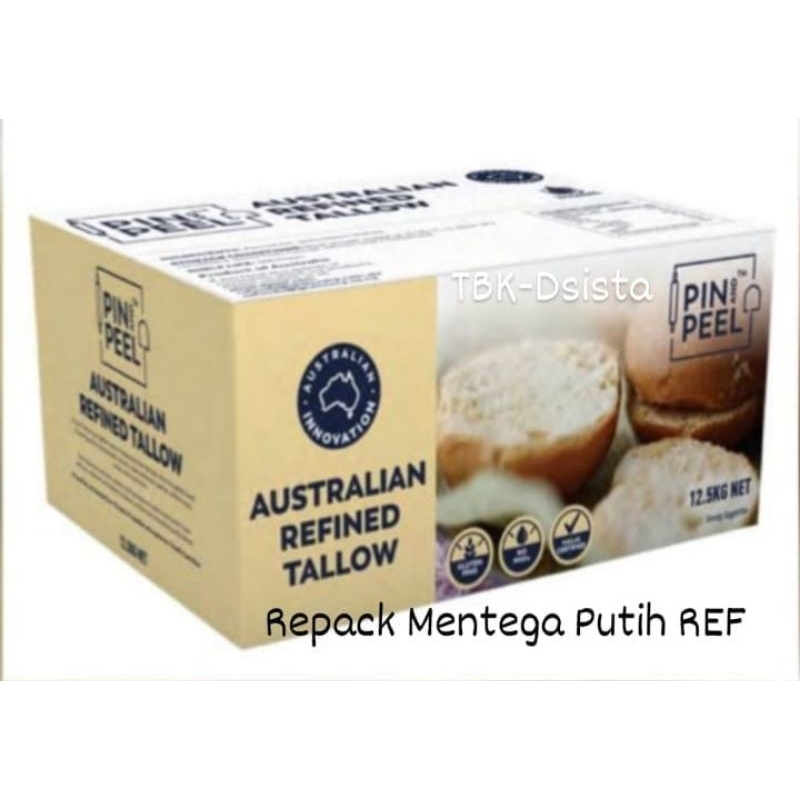 Jual Mentega Putih Shortening Tawar Australian Refined Tallow Repack ...