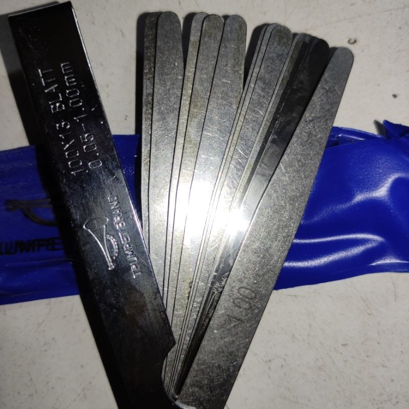 Jual ALAT UKUR RADIUS KETEBALAN KERENGGANGAN CELAH GAUGE FILER FEELER ...