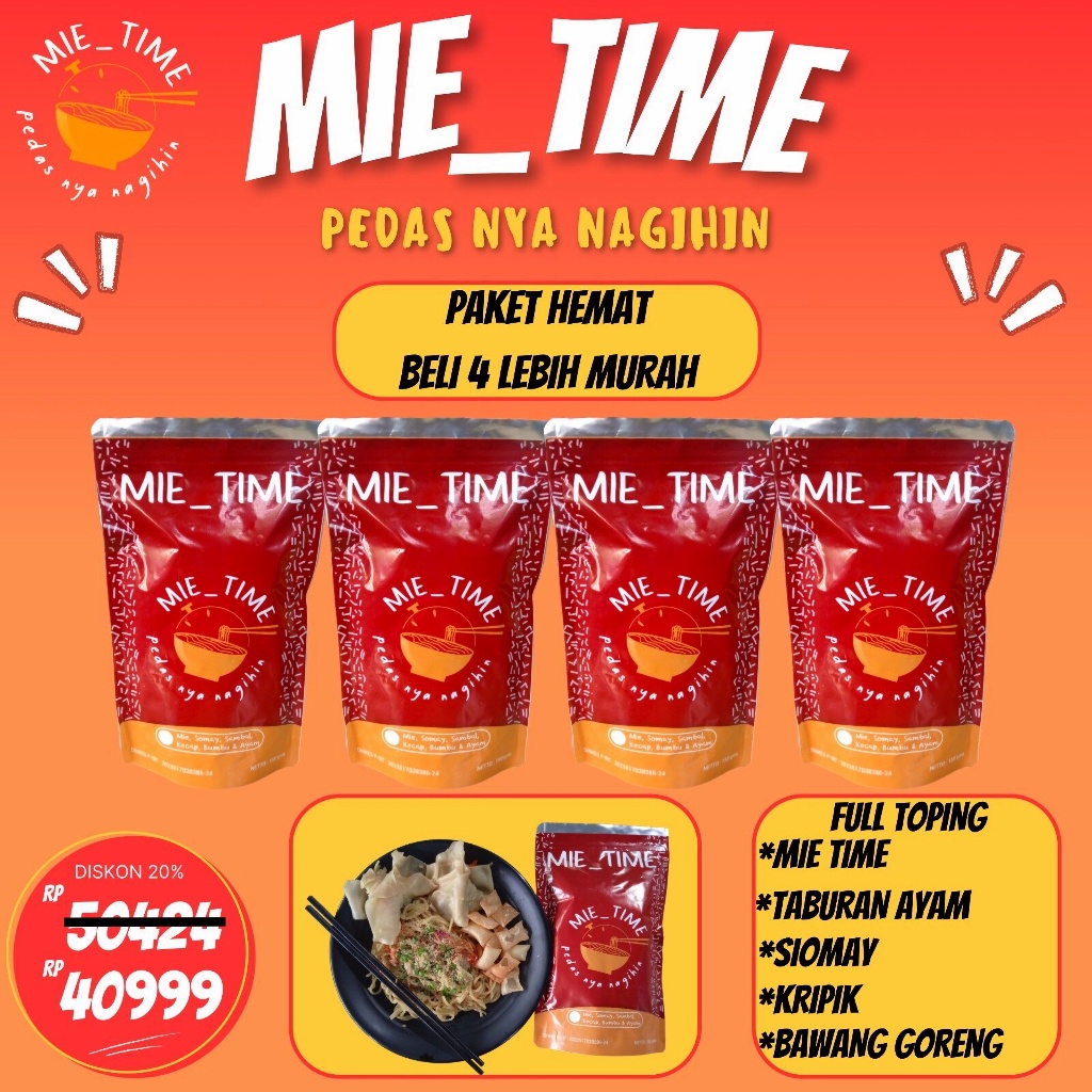 Jual Mie mie instan mie pedas ala MIE_TIME | Shopee Indonesia