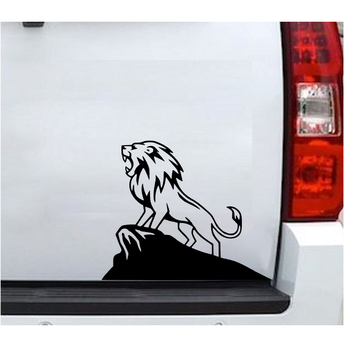 Jual 0009 Stiker Unik Lucu Body Kaca Mobil Cutting Sticker Gambar Singa ...