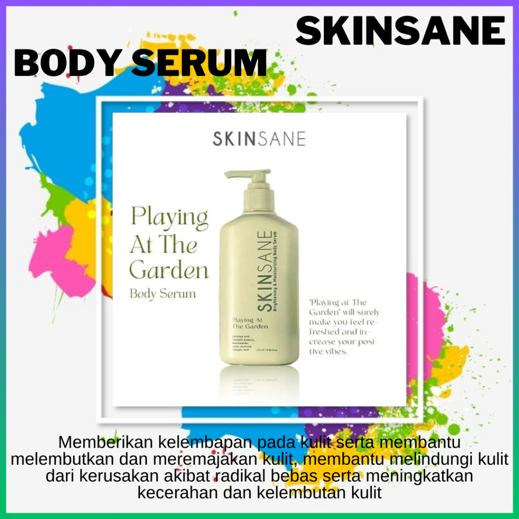 Jual SKINSANE PLAYING AT THE GARDEN BODY SERUM Memberikan Kelembapan ...