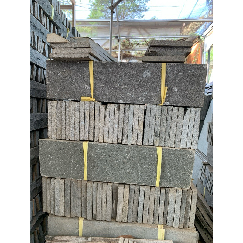 Jual Batu Alam Andesit Bakar Persegi Panjang RTM | Shopee Indonesia