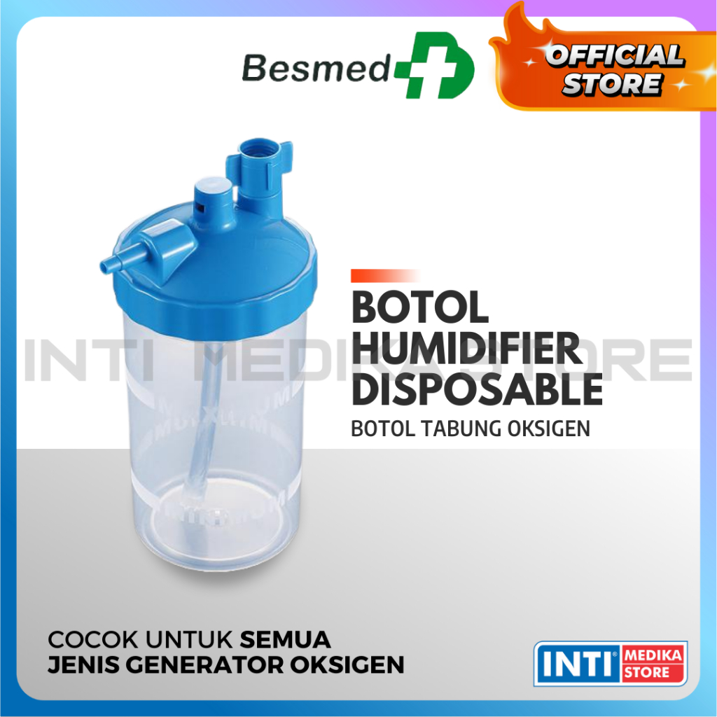 Jual BESMED - Botol Humidifier Disposable | Botol Tabung Oksigen ...