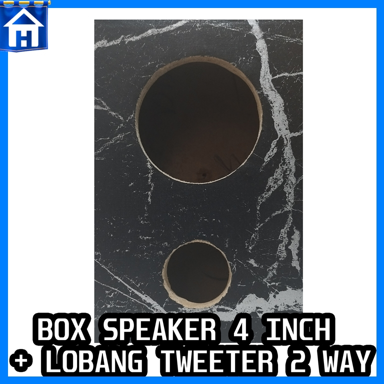 Jual Box Speaker 4 Inch 2 way Lubang Tweeter | Shopee Indonesia