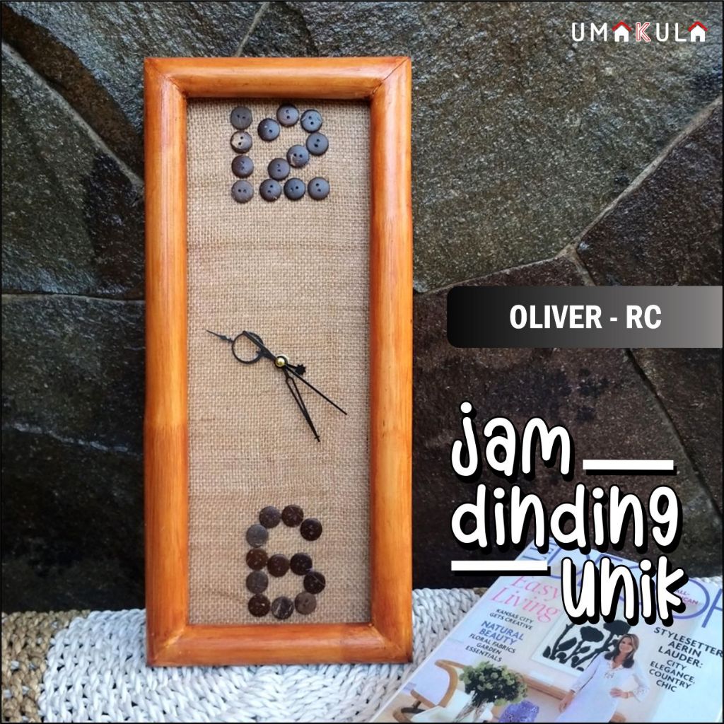 Jual JAM DINDING ROTAN DAN KAIN RAMI UNIK DAN MEWAH UNTUK RUANG TAMU ...