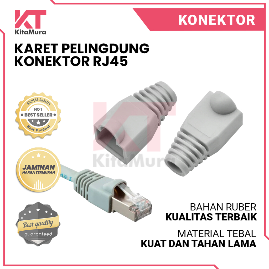 Jual Plug Boot RJ45 Karet Pelindung Konektor || Karet Pelindung RJ45 ...