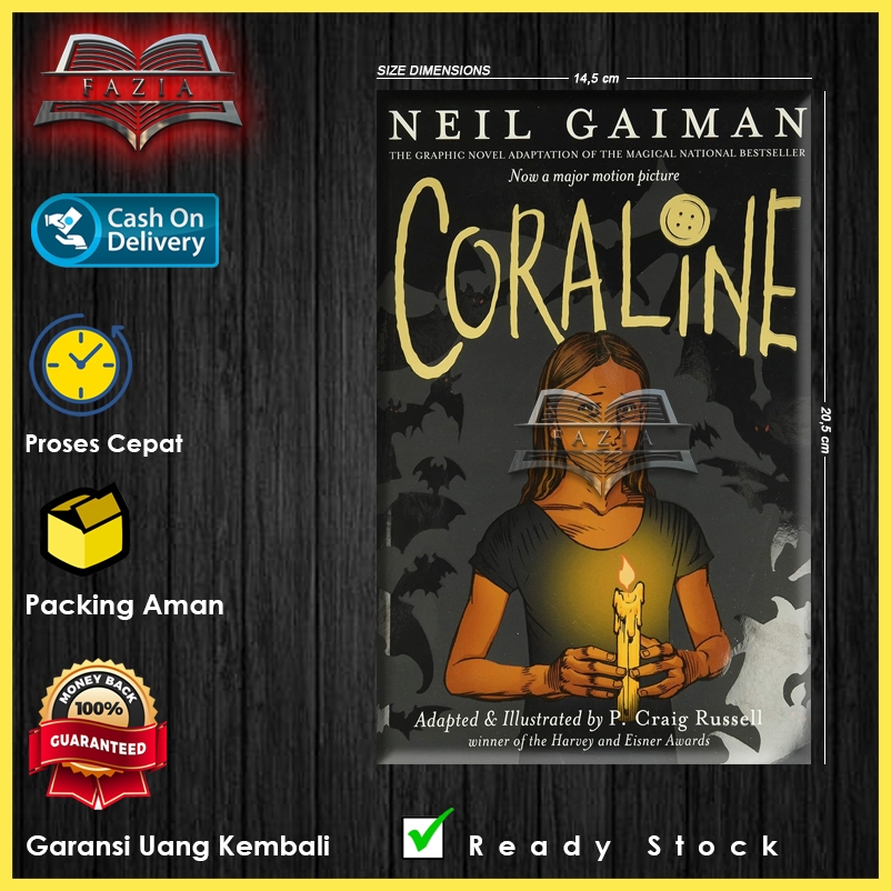 Jual (English) Coraline Graphic Novel by Neil Gaiman | Shopee Indonesia