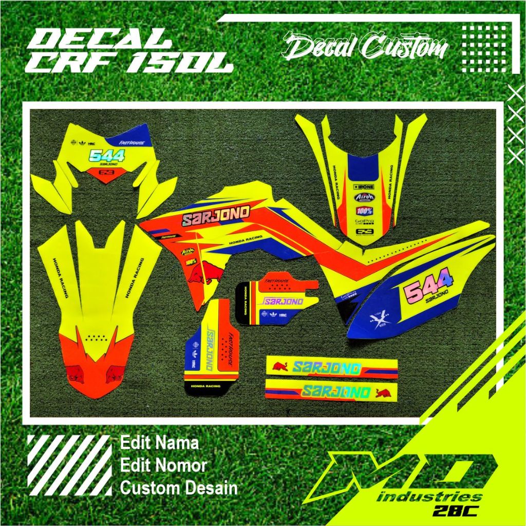 Jual Decal CRF 150 L Full Body Hologram - Kombinasi Stabilo Fluo ...