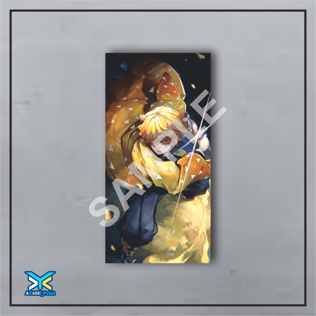 Jual Wall Decor ZENITSU AGATSUMA DEMON SLAYER KIMETSU NO YAIBA Pajangan ...