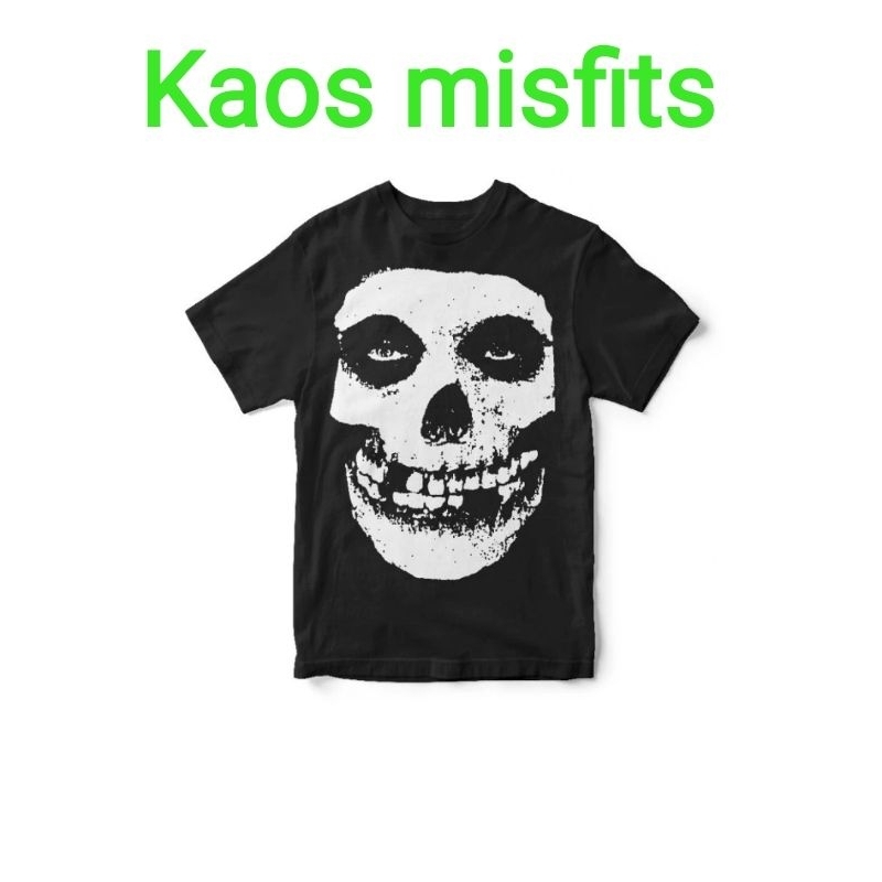 Jual Kaos Band Metal Misfit Baju Kaos Tshirt Punk Rock Sablon Plastisol ...