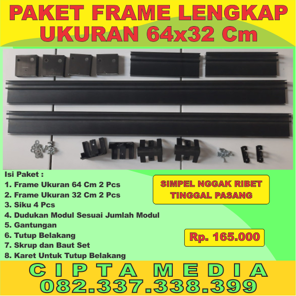 Jual Frame running text 5515 Lengkap ukuran 64x32Cm | Shopee Indonesia