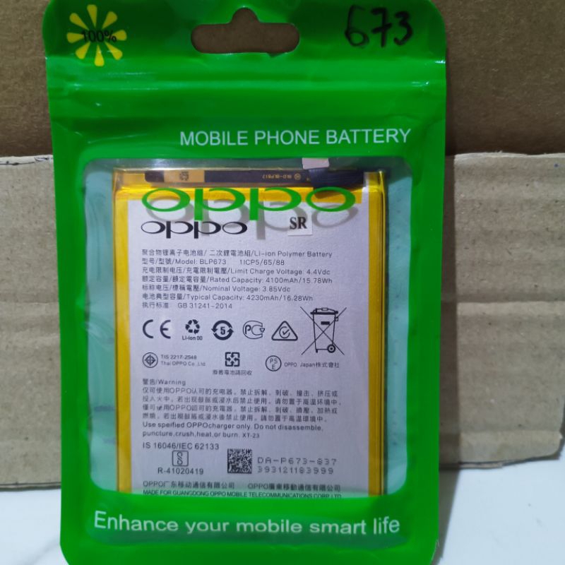 Jual Battery Oppo A3s/A7/A5S/A12 (BLP673) | Shopee Indonesia