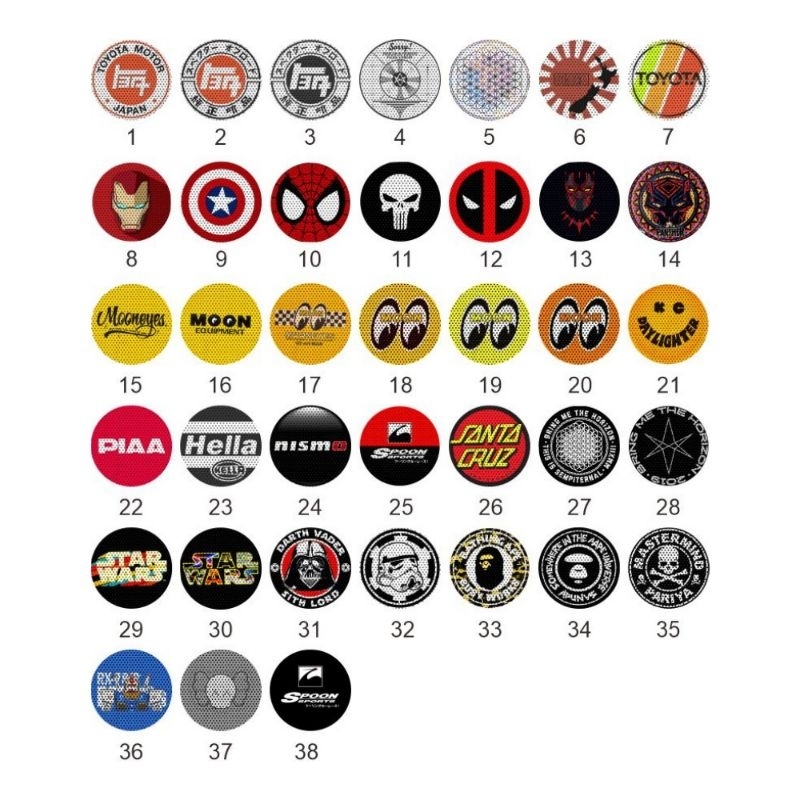 Jual STICKER FOGLAMP MOBIL BULAT KALCER JDM SEKUT | Shopee Indonesia