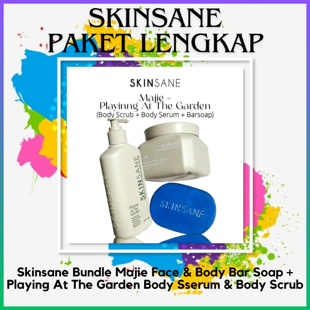 Jual SKINSANE Bundle Majie Face & Body Bar Soap + Playing At The Garden ...