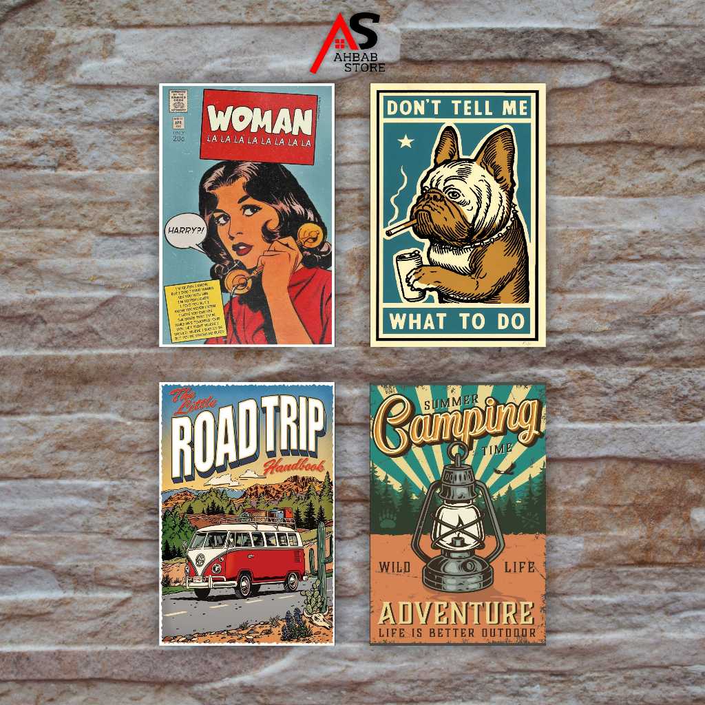 Jual POSTER KAYU MDF RETRO CLASIC HIASAN DINDING RETRO | Shopee Indonesia