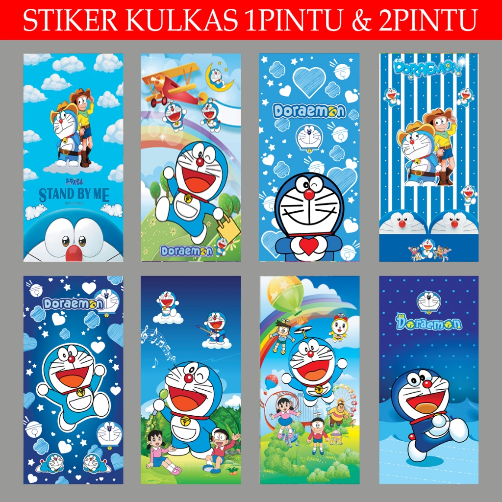 Jual STIKER KULKAS, STIKER PINTU WC MOTIF DORAEMON | Shopee Indonesia
