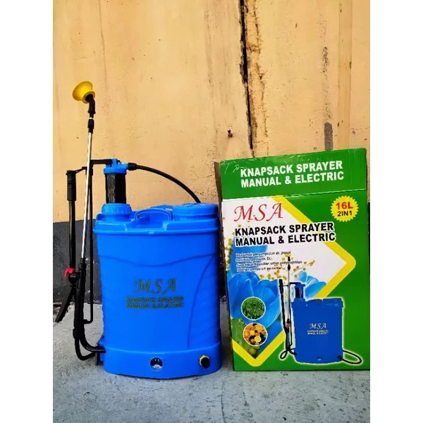 Jual Pompa SPRAYER 16 LITER MSA MANUAL DAN ELEKTRIK 2 IN 1 | Shopee ...