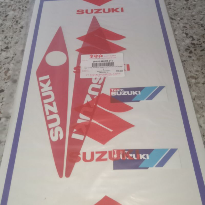 Jual Sticker set under cowling and Sticker team Suzuki satria Fu ...