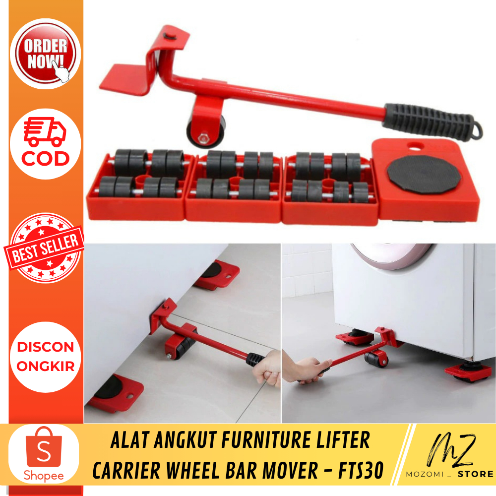 Jual Alat Angkut Furniture Lifter Carrier Wheel Bar Mover 150kg ...
