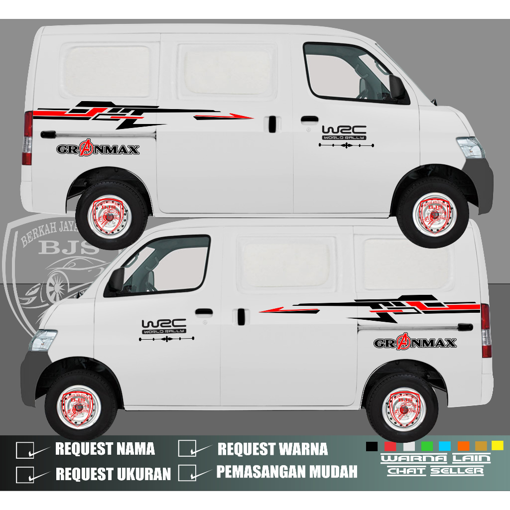 Jual 2PCS KANAN KIRI NEW Sticker Cutting Mobil Grandmax Daihatsu Desain ...