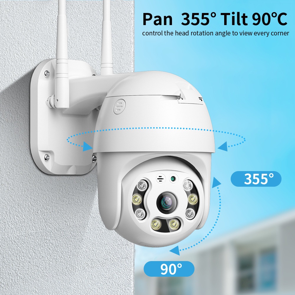Jual Cctv Wifi Outdoor HD PTZ IP Kamera Cctv Wide Angle 360 Derajat ...
