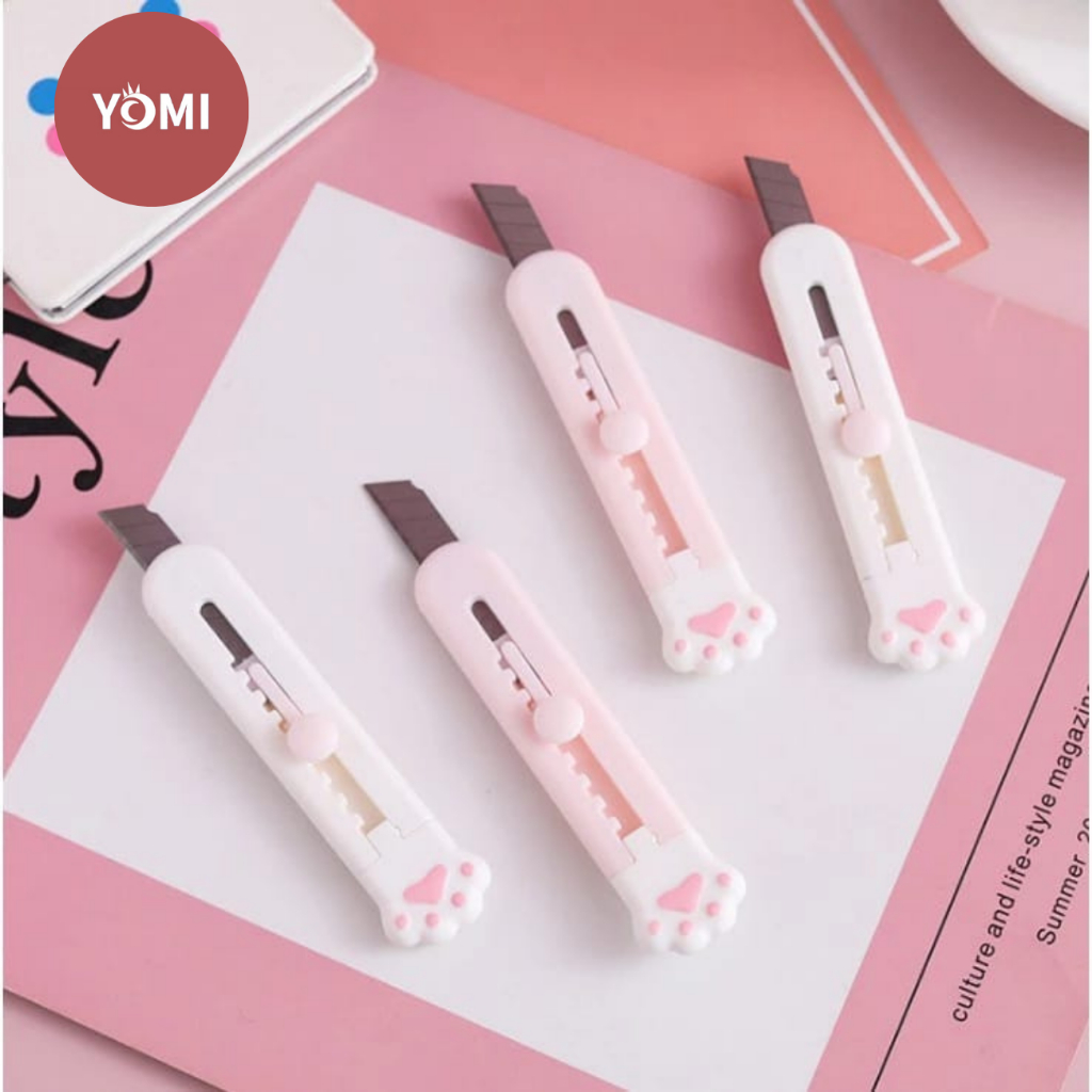 Jual YOMI Cutter Mini cat H028/ Cutter Kecil for School and Art Safety ...