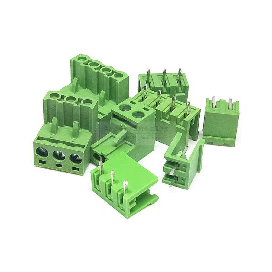 Jual Terminal blok 9 pin 5.08 mm plugable connector konektor hijau ...